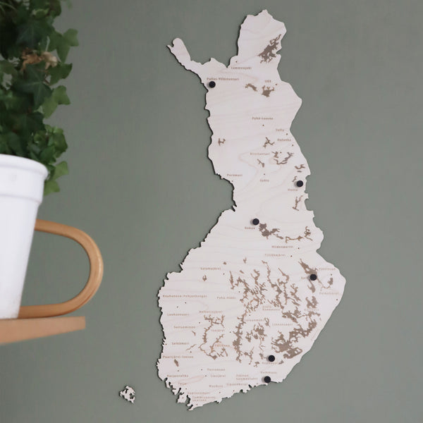 Wooden country maps – Papurino