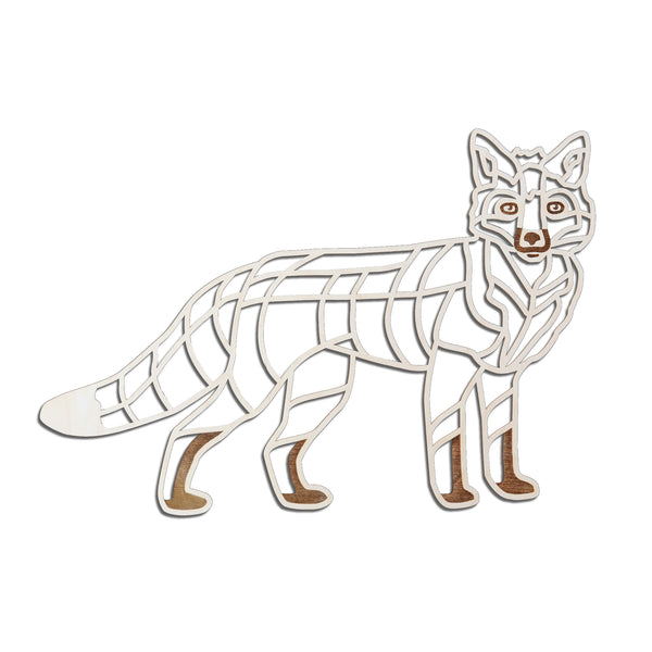 Wooden wall decor "Fox" – Papurino