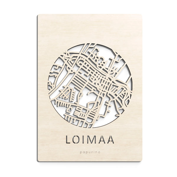 Loimaa map card – Papurino