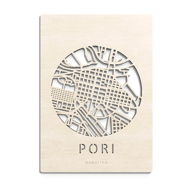 Pori map card – Papurino