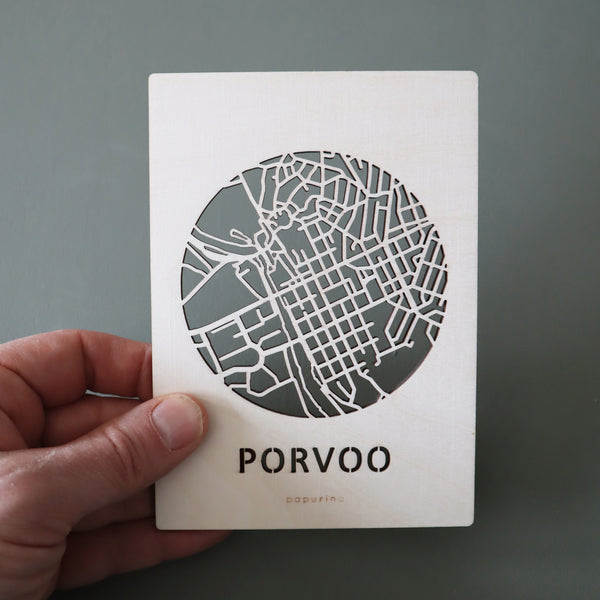 Porvoo map card – Papurino