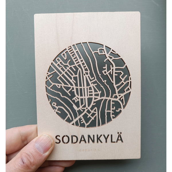 Sodankylä map card – Papurino